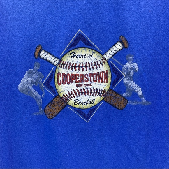 Gildan | Shirts | Cooperstown New York The Home Of Baseball Tshirt ...